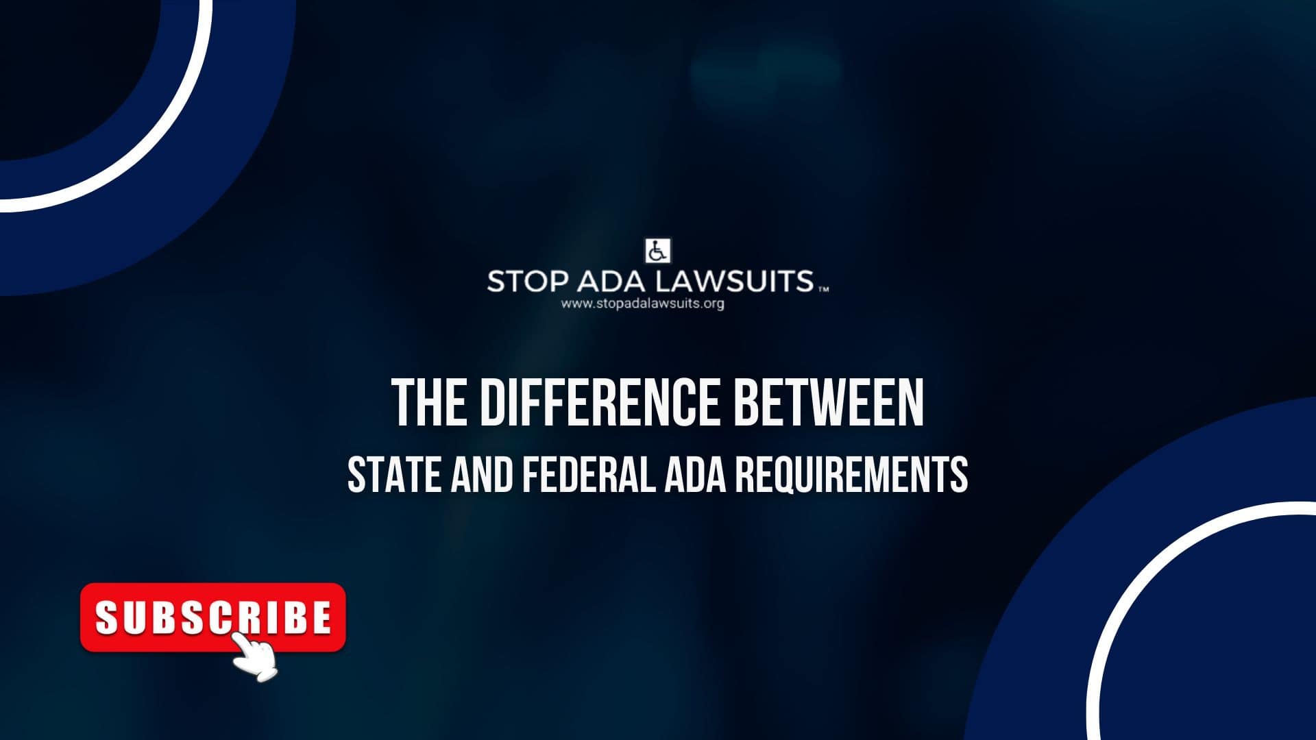 The Difference Between State And Federal ADA Requirements » STOP ADA ...
